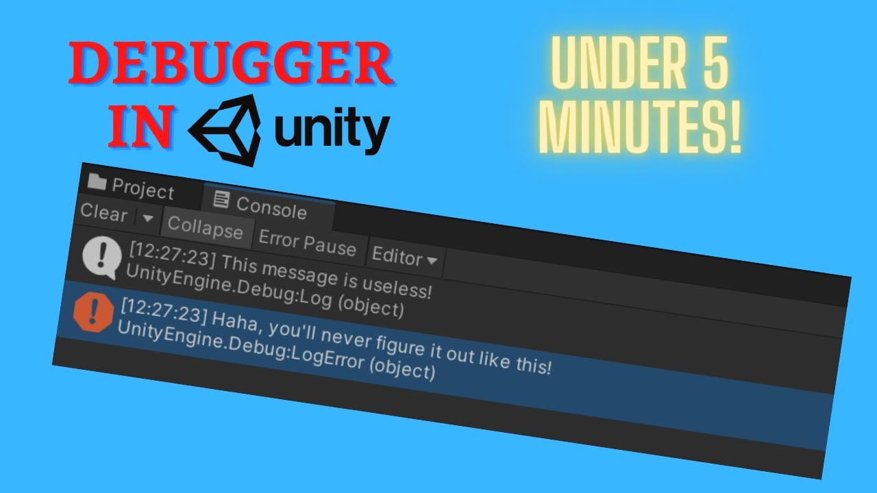 Learn to Debug Unity in under 5 minutes! | Attached Debugger