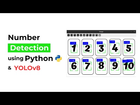 Number Detection System using Python & YOLOv8 | Live Number Detection through the Webcam