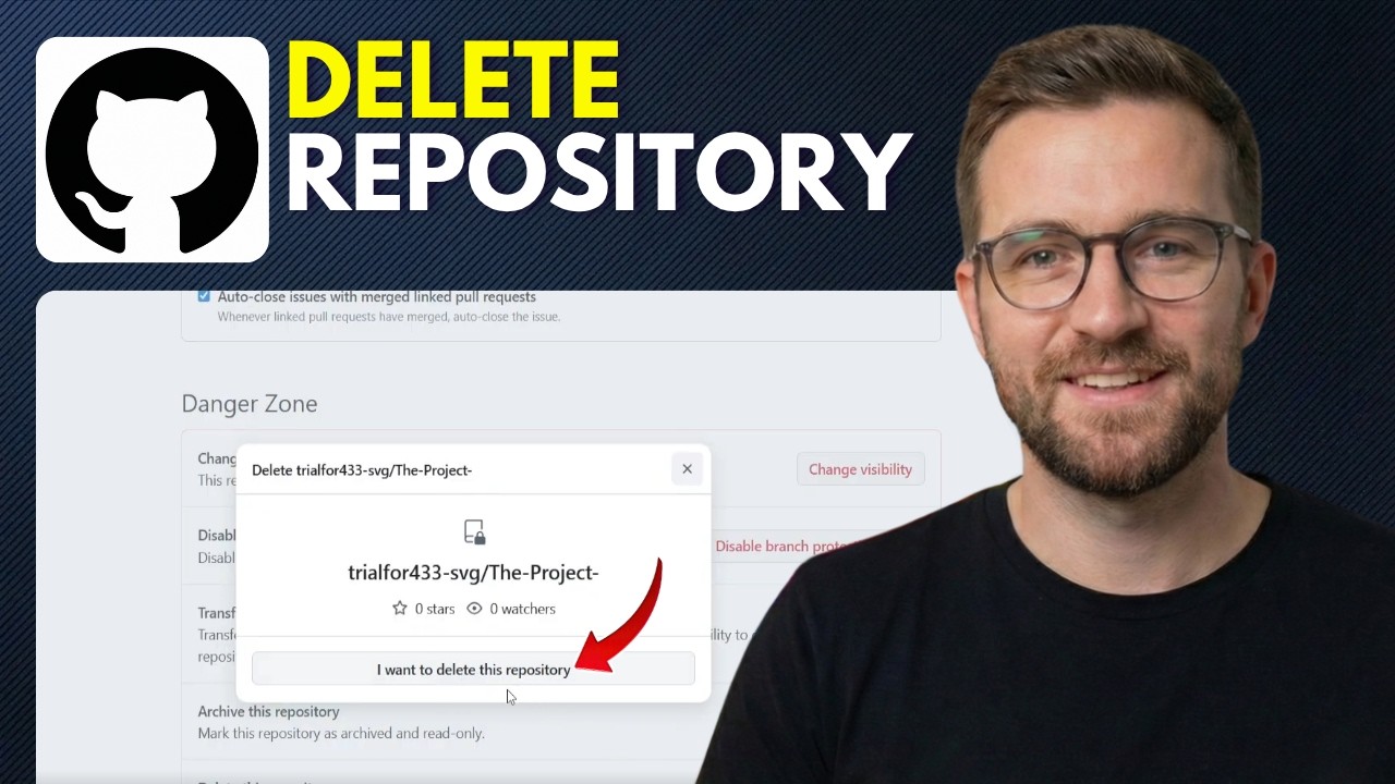 How to delete a repository on GitHub (Step By Step 2026)