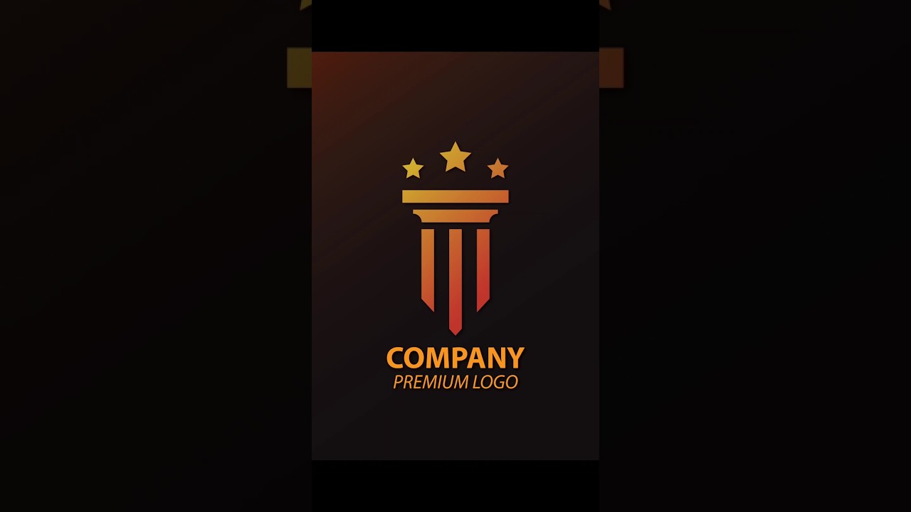 how to make a pillar logo in illustrator llustrator #logodesign