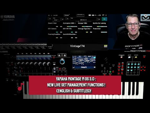 Yamaha montage M OS 3.0 | New Live set management functions (English & Subtitles)