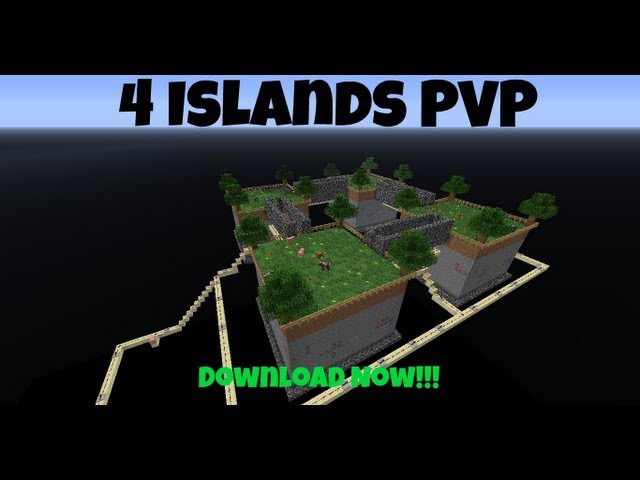 4 Islands PvP Minecraft Map