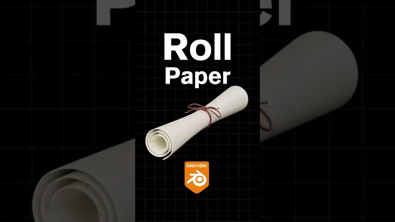 Roll Paper 3D Modeling