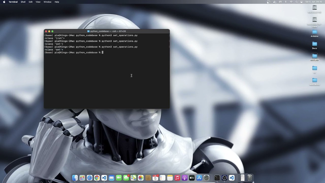 Python Programming 109 : Accessing Set Items