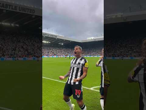 This angle of Sandro Tonaliโs first Newcastle United goal ๐๐ฎ๐น