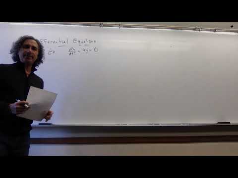 11-1 DiffEq: What is a solution?