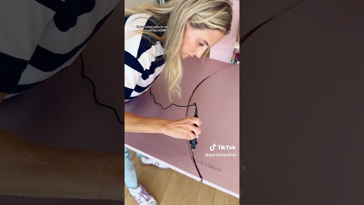 How to create a Chiara Arched Backdrop for your focal point using a foam board cutter #diypartydecor