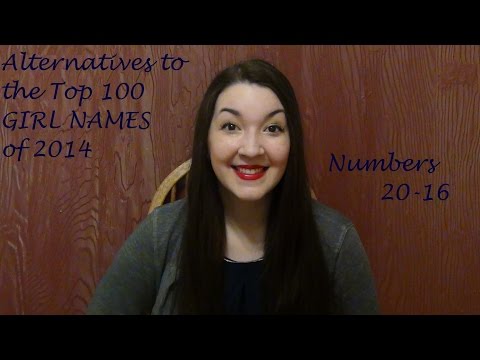 Alternatives to the Top 100 Girl Names of 2014 (20-16)