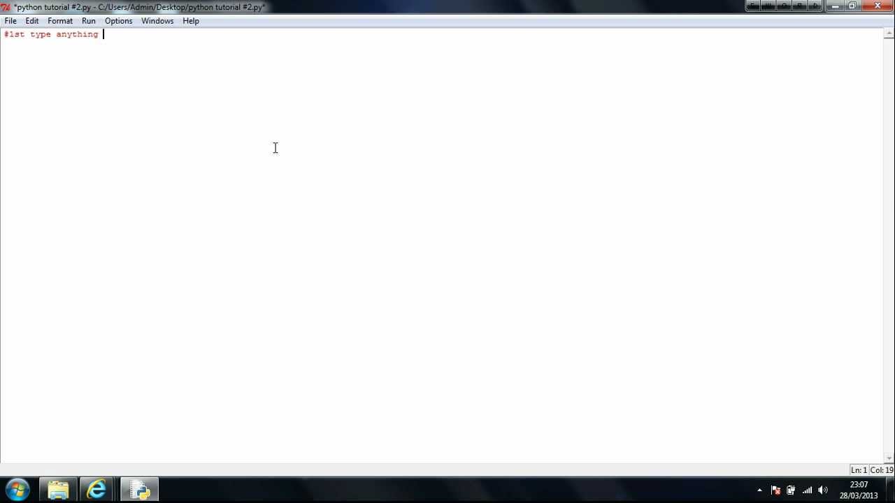 Python tutorial #3 Advanced printing part 2