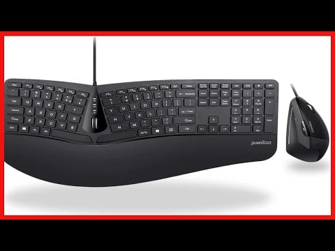 Perixx Periduo-505, Wired USB Ergonomic Split Keyboard and Vertical Mouse