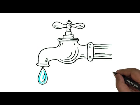How to draw A Tap Water Step by Step – I'm Youtuber – Follow my videos ...