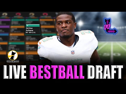 LIVE FANTASY FOOTBALL DRAFT (BEST BALL) - 2025 Fantasy Football