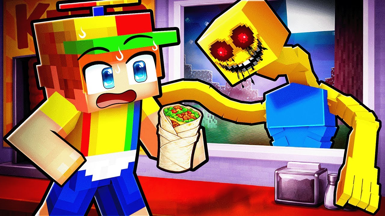 Working at a SCARY SHAWARMA KIOSK in Minecraft...