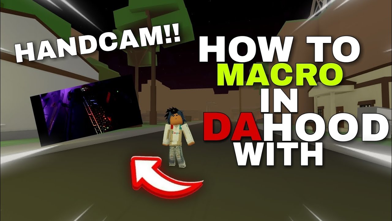 How To MACRO In DA HOOD + HANDCAM!!