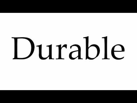 How to Pronounce Durable