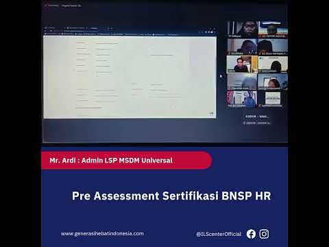 PELATIHAN SIAP KERJA : Pre Assessment Uji Sertifikasi BNSP Staff HR