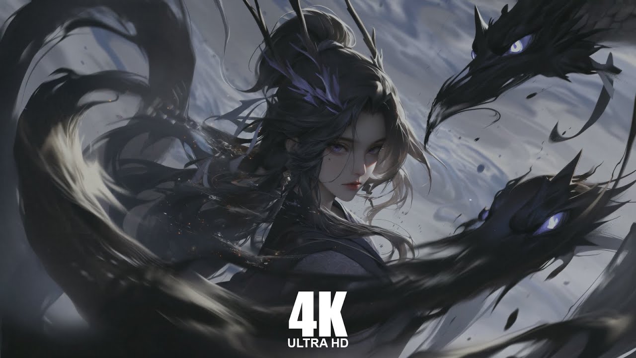 1 Hour Loop Anime Girl With Hawks 4K Resolution Your Live Wallpaper For PC #livewallpaper