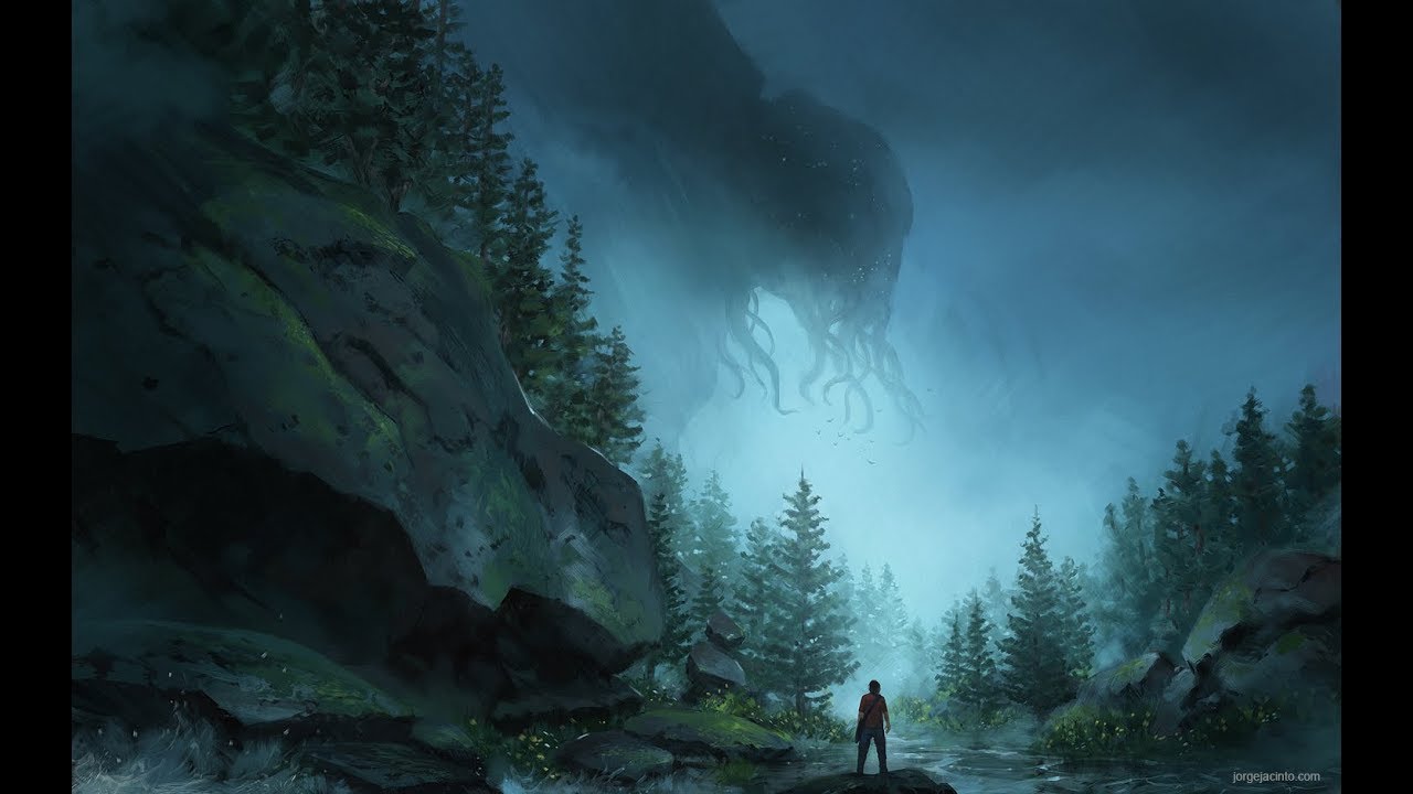 Ipad ProCreate Digital Painting - Eldritch Sightings - Time-Lapse