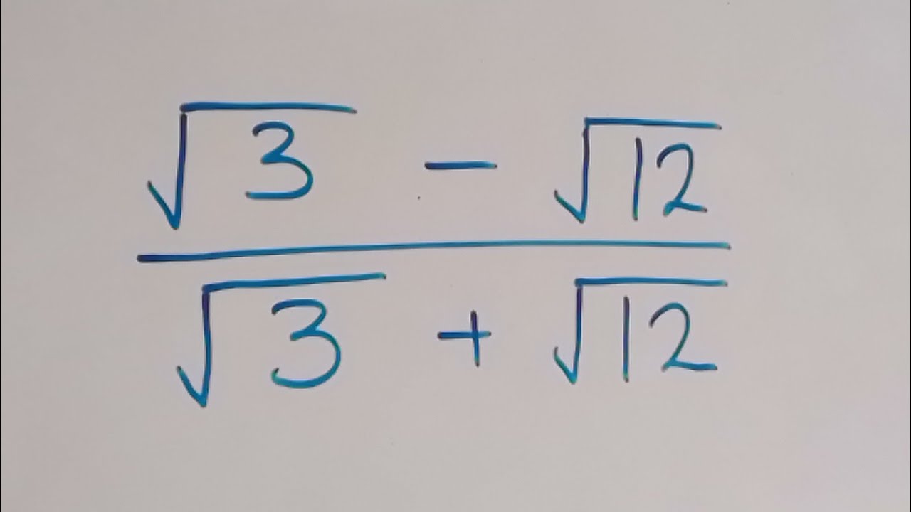 Nice Square Root Simplification | Basic Mathematics
