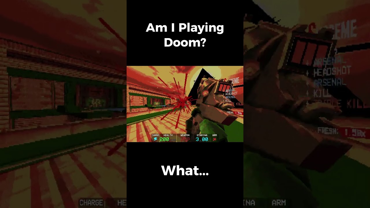 Making ultrakill look like doom
