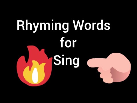 Sing Rhyming Words||Rhyming Words of Sing ||Words that Rhyme with Sing