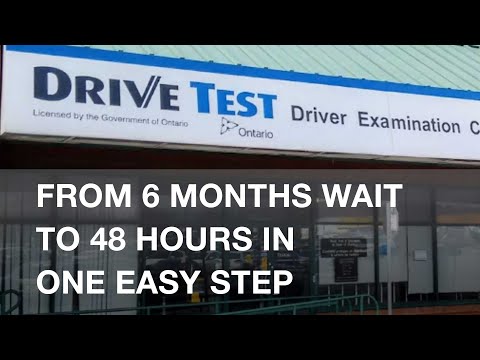 DRIVETEST.CA - from a 6-month wait to 48 hours - How to reschedule your drive test in Ontario.
