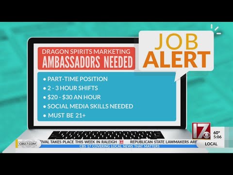 CBS 17 Job Alert - Dragon Spirits Marketing ambassadors