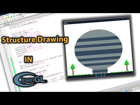 Structure Drawing(Basics) in OpenGL | AIUB C Building | | Computer Graphics | OpenGL