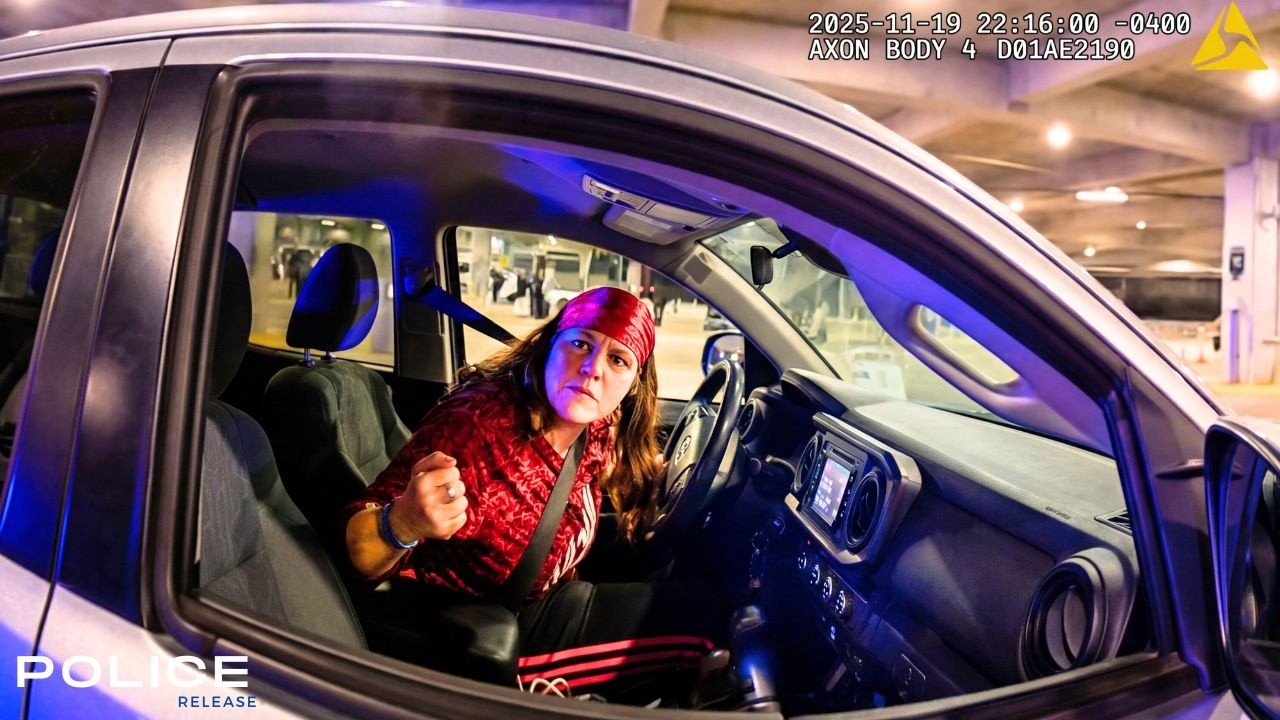 Entitled Karen Completely Loses it in Airport Parking Garage