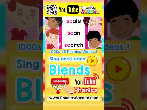 SC Blend | Consonant Blend | Mousity Phonics | Phonics Garden