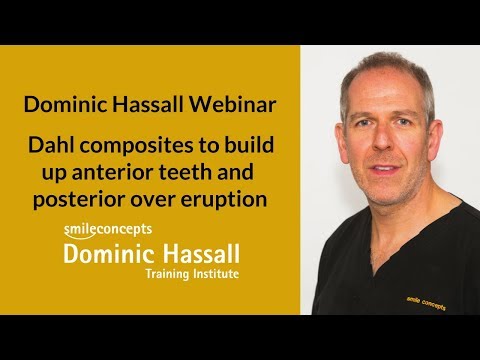 Dahl composites to build up anterior teeth and posterior over eruption V crown lengthening/restoring