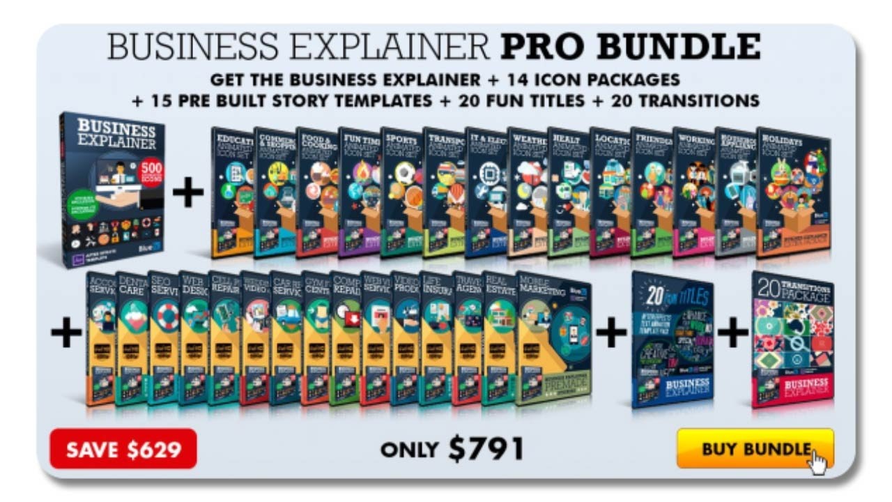 The Business Explainer Pro Bundle | After Effects Template
