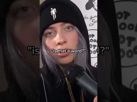 is that a word?? 🥲 #billieeilish