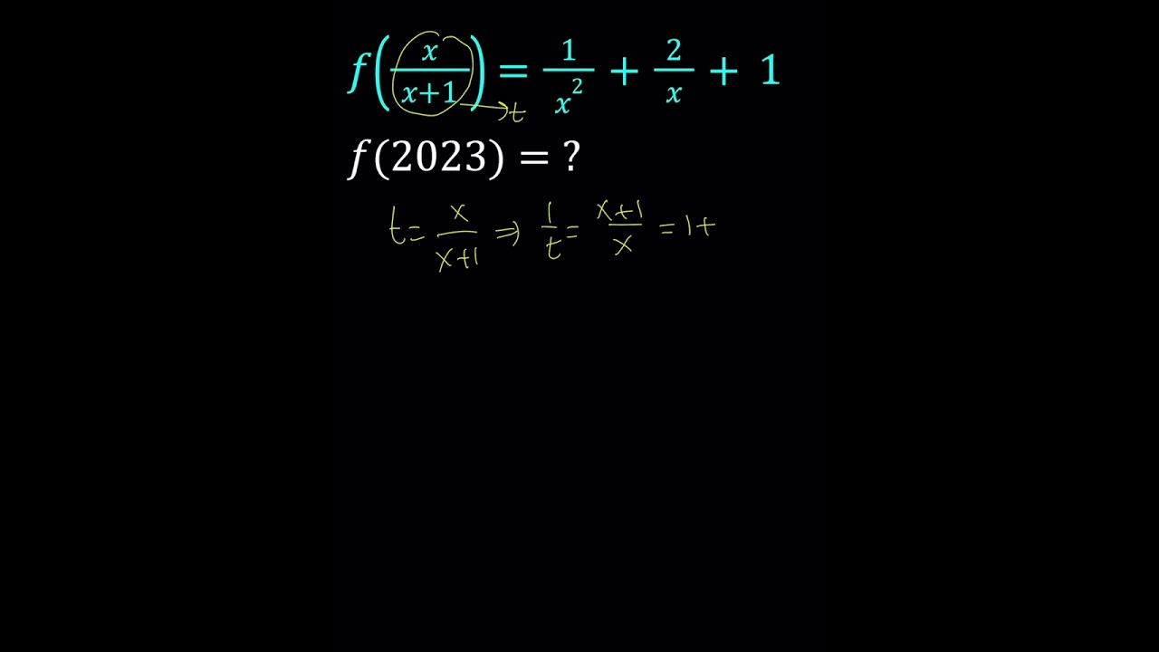 Evaluating A Function | Math Olympiads