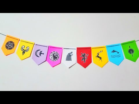 DIY: HOW TO MAKE GAME OF THRONES BANNER #gotfan #gameofthrones #themeparty #banner