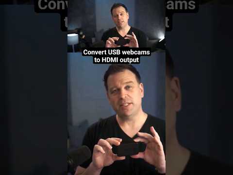 Convert USB webcams to HDMI for hardware video switchers #streaming #camera #microsoftteams