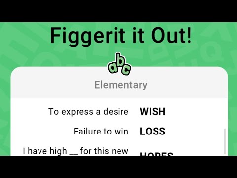 #figgerits Elementary Level 4 | Puzzle Walkthrough #puzzle