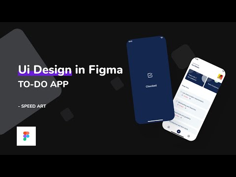UI Design Using Figma | Todo App - Speed art