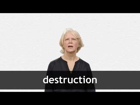 DESTRUCTION definition and meaning | Collins English Dictionary