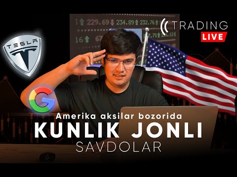 HALOL TREYDING / AKSIYALAR / JONLI SAVDOLAR / AMERIKA SESSIYASIDA 2-VIDEO