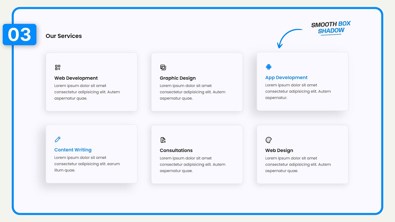 #3 Responsive Service Section Using Html & Css | Crown Coder