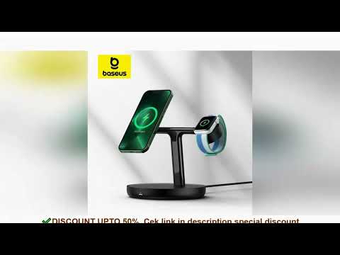 SALE Baseus 3 in 1 20W Magnetic Wireless Charger Stand For Phone iPhone 15 14 Pro Airpods Apple Wat