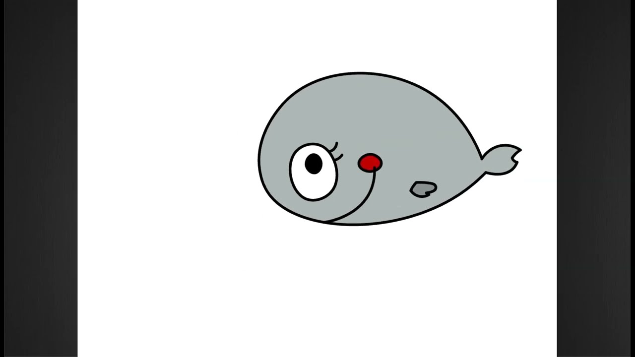 How to Draw Whale | POCOYO #whale #pocoyo #howtodraw #stepbystep