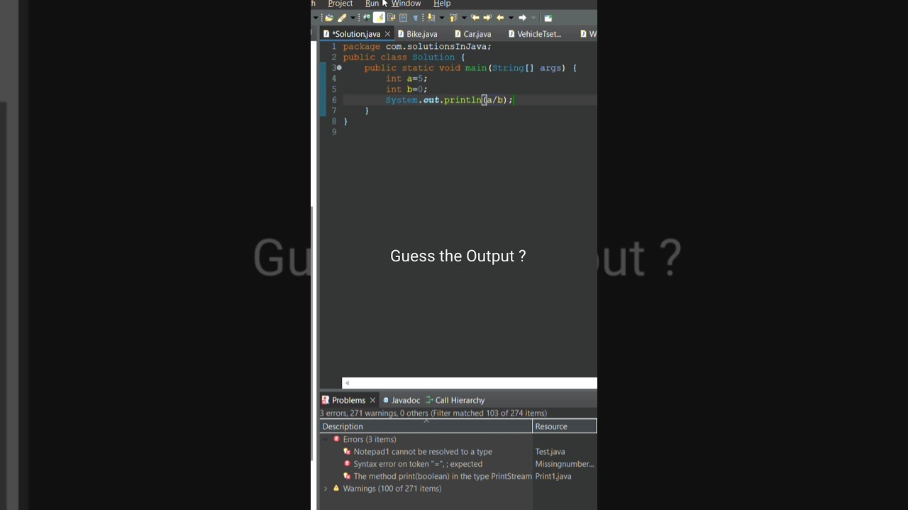 Guess the Output of these Java Program #java #learnwithmeck #codinglife