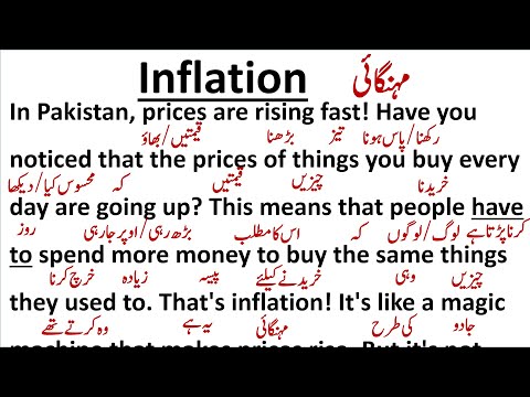 Inflation || مہنگائی || SPOKEN ENGLISH || @spokenenglishwithadnan #vocabulary
