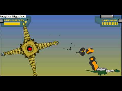 robot dinosaurs that shoot beams when they roar walkthrough