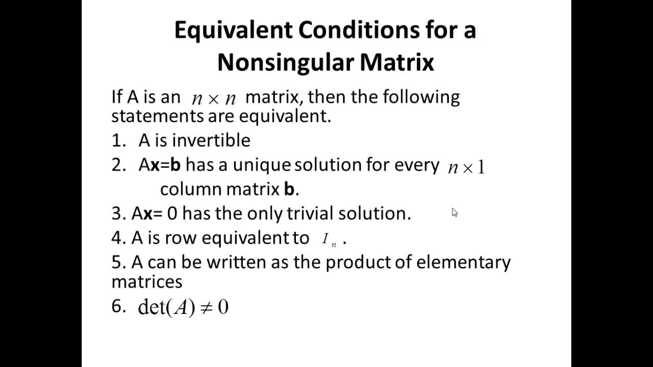 Lecture 15 Properties of Determinants