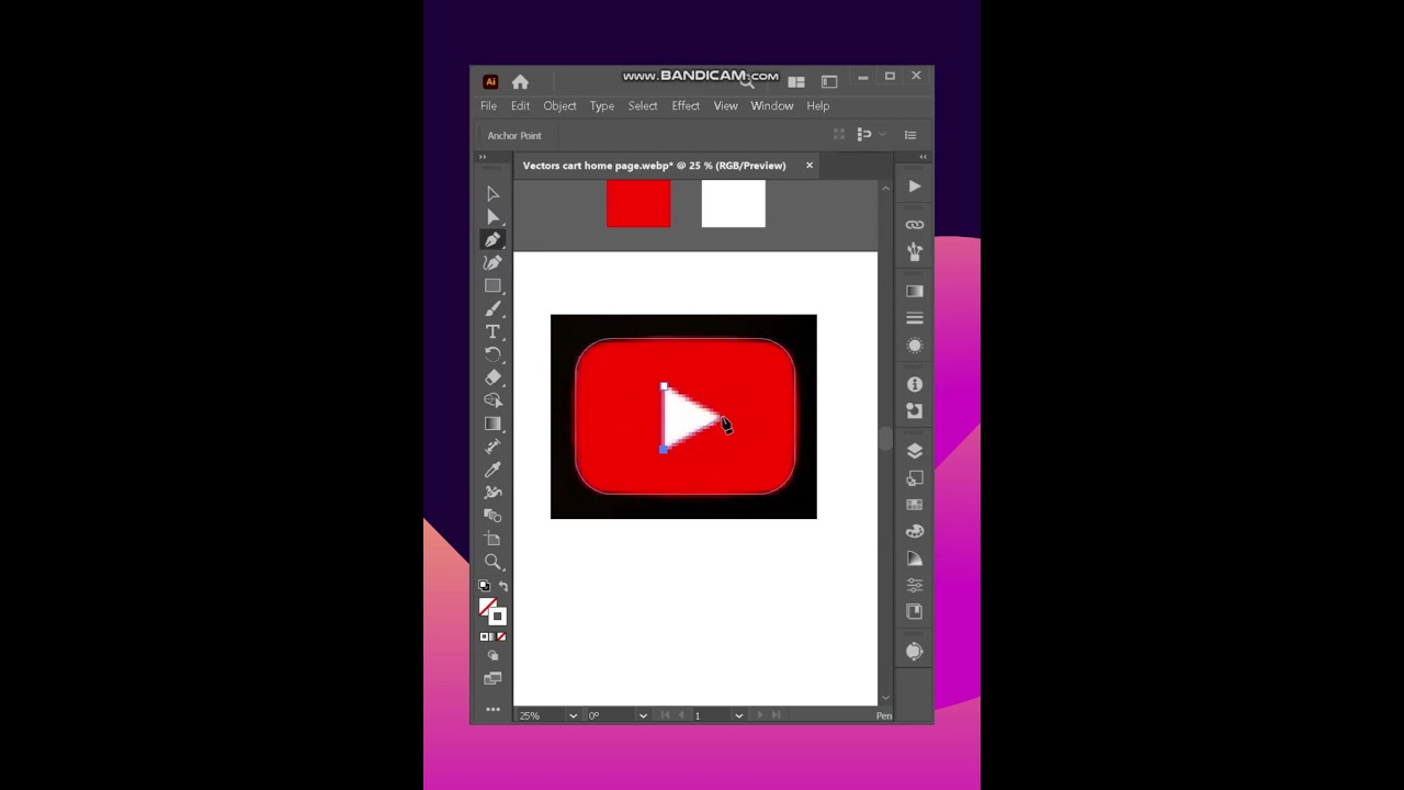 I Zoomed This YouTube Logo 1,000,000%... THEN I FIXED IT! 😱  #vectortracing
