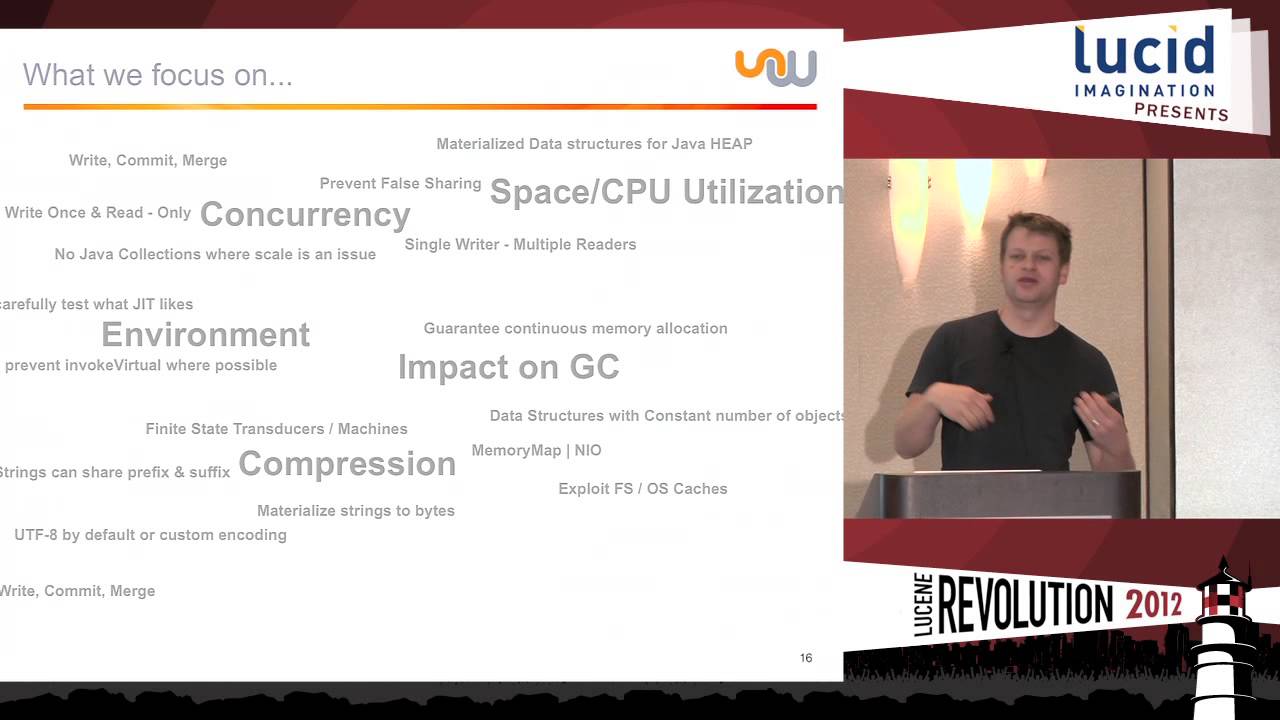 Challenges in Maintaining a High Performance Search Engine Written in Java