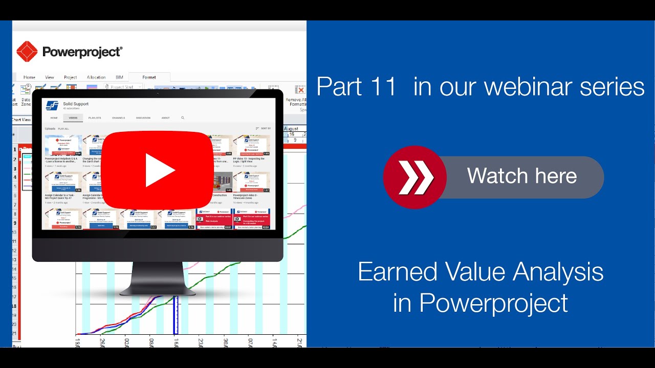 Powerproject Webinar 11 - Earned Value Analysis with Powerproject